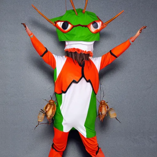 bug roach mascot costume, cocroach, HD official photo, | Stable ...