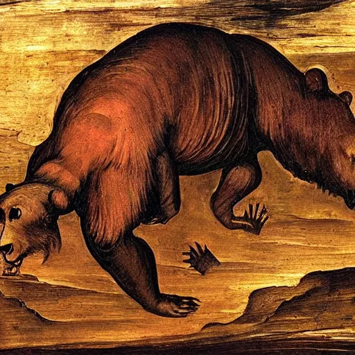 demonic bear crawling out of the pits of hell, | Stable Diffusion | OpenArt