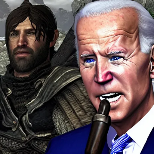 joe biden meets randy savage in skyrim tavern | Stable Diffusion | OpenArt