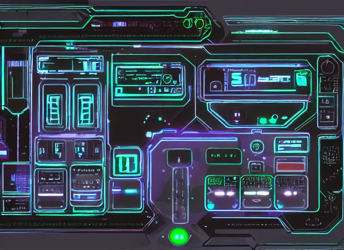simple cyberpunk graphics user interface ( gui ) | Stable Diffusion ...