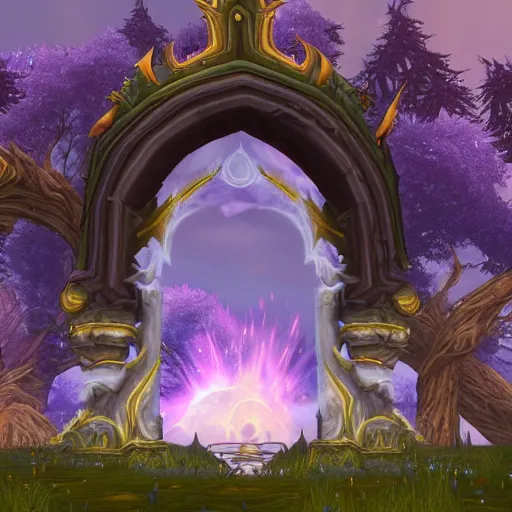 world of warcraft full moon teldrassil ruth theran | Stable Diffusion ...