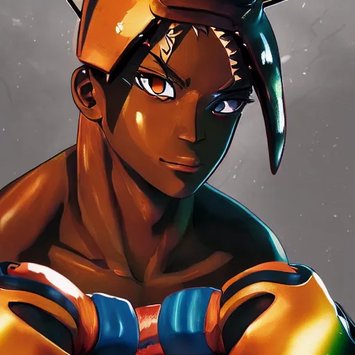 anime key visual of anubis as a boxer ready to take on | Stable Diffusion