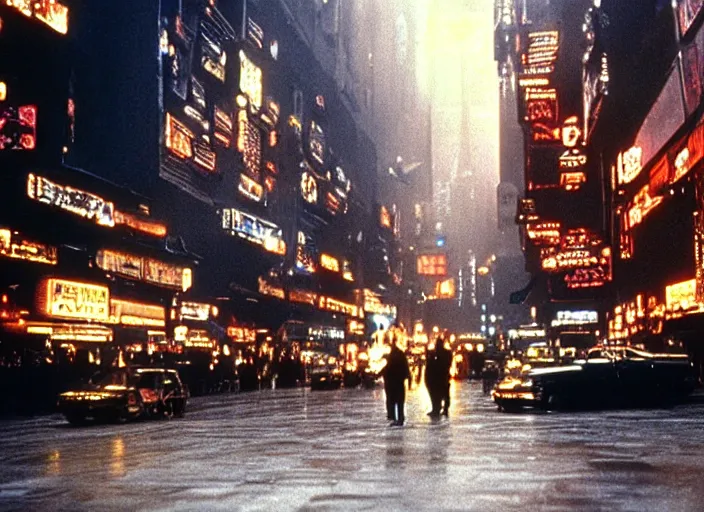 city scene from the 1982 science fiction film Blade | Stable Diffusion ...