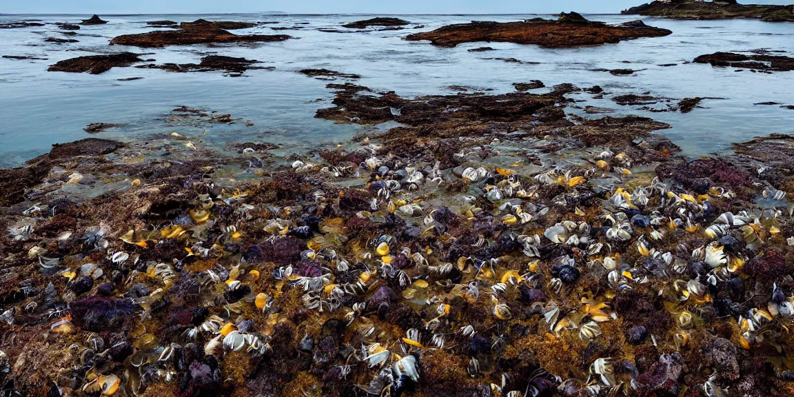 Brackish tidepools in rural Alaska, various sea | Stable Diffusion ...