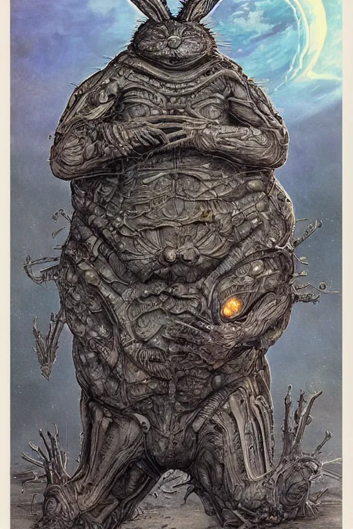 h. r. giger inspired big chungus, hyper realistic, | Stable Diffusion ...