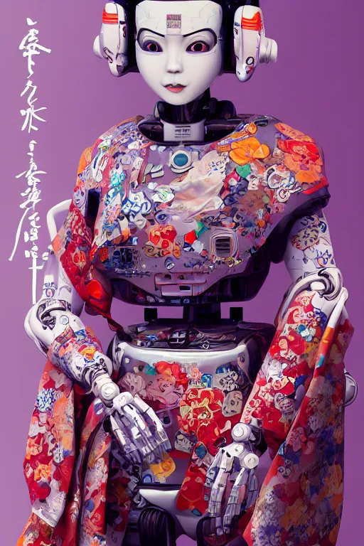full body portrait of a Japanese robot geisha with | Stable Diffusion ...