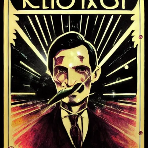 bioshock disco king Nikola Tesla atop the elevator | Stable Diffusion ...