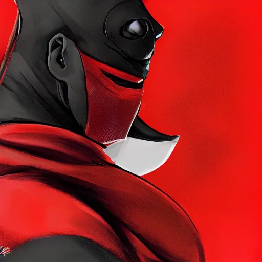 the red ninja, side profile, trending on artstation, 8 | Stable ...
