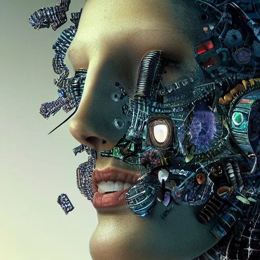 full face close up portrait, visions of chaos in a | Stable Diffusion ...