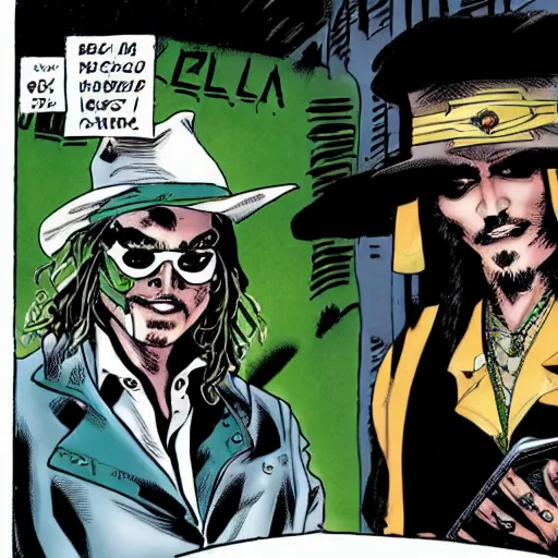 johnny depp reading a cyberfrog comic book | Stable Diffusion | OpenArt