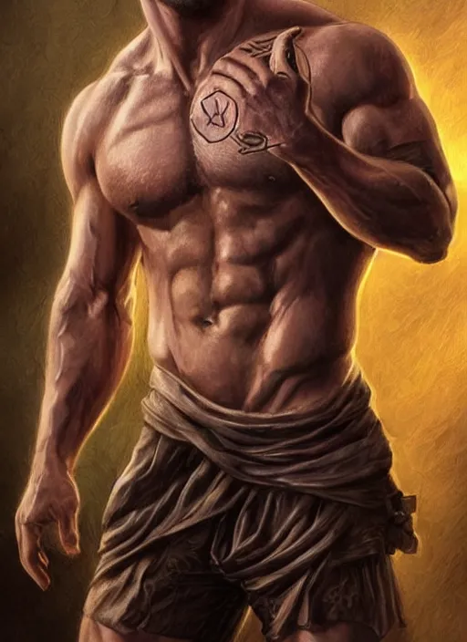 photorealistic Portrait of frontal standing pose torso | Stable ...