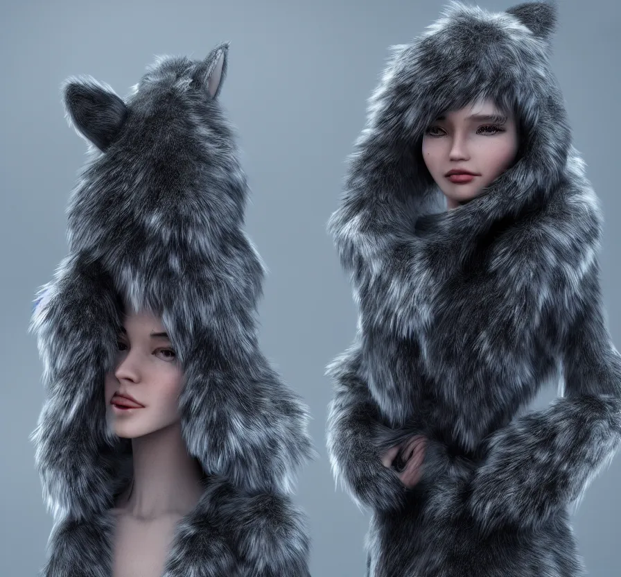 human with furry clothes, ue 5, ue 6, unreal engine 5, | Stable ...