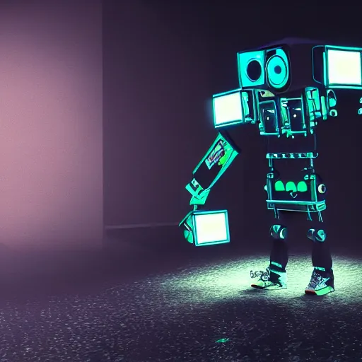 hiphop gangsta robot, led screens, expressive, photo | Stable Diffusion | OpenArt