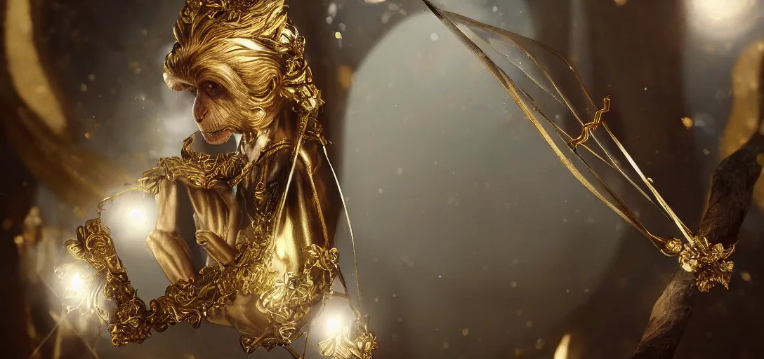 monkeys, diamonds, fairies and scissors, details, | Stable Diffusion ...