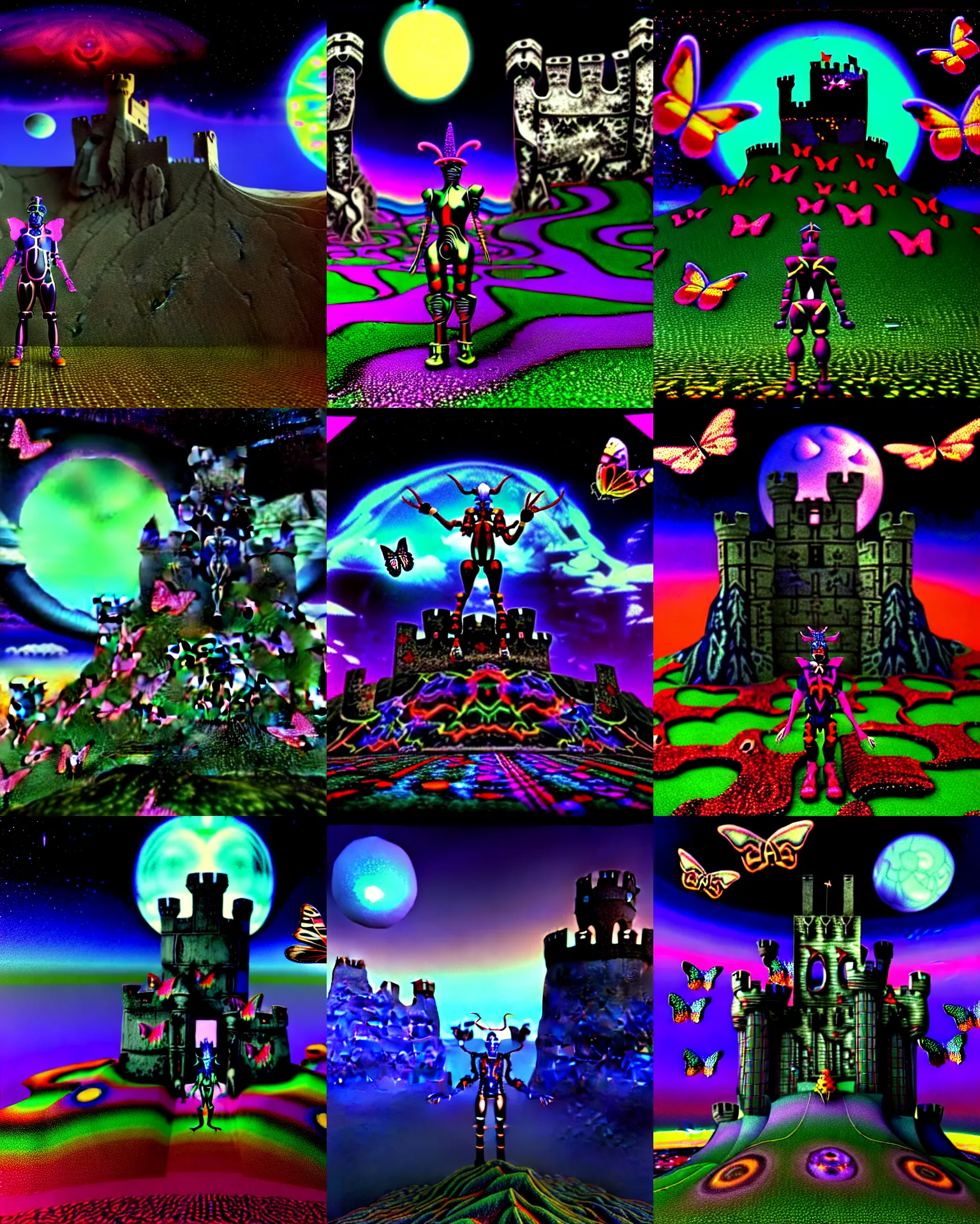 3 d render of cyborg demon jester standing in | Stable Diffusion | OpenArt