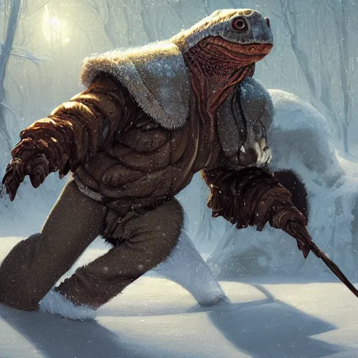 anthropomorphic snappingturtle humanoid, pointy shell, | Stable ...