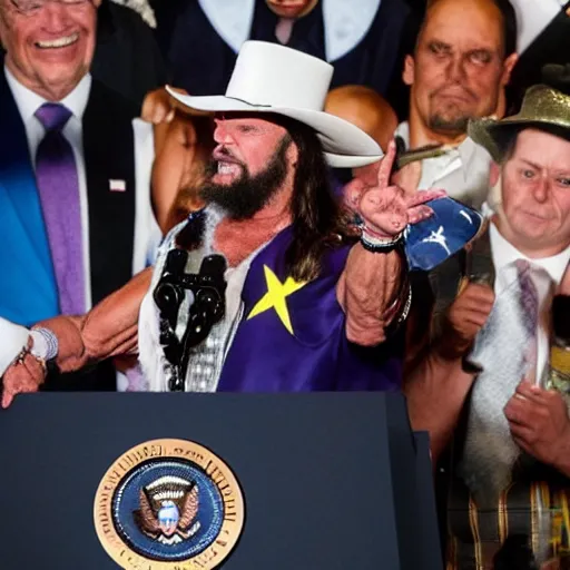 Macho Man Randy Savage as the President of the United | Stable ...