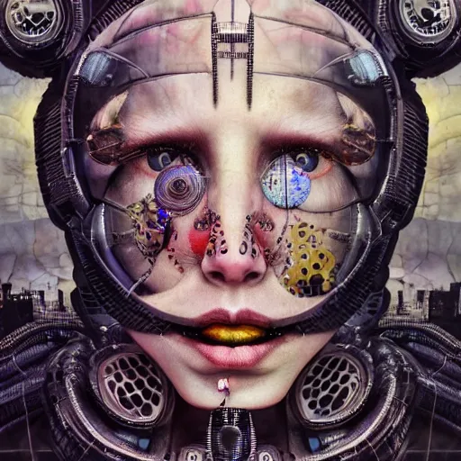 full face close up portrait, visions of chaos in a | Stable Diffusion ...