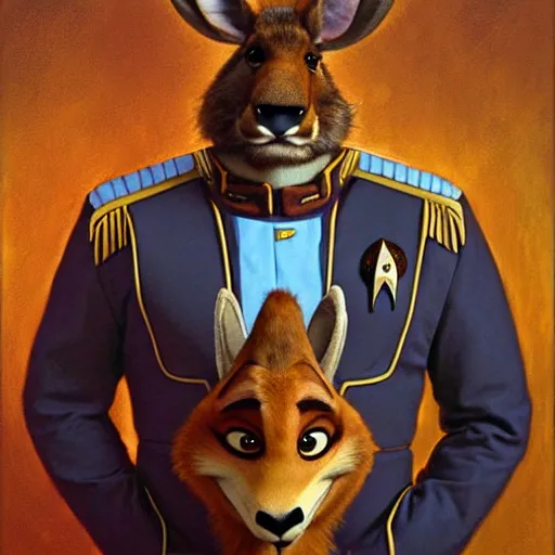 a portrait of a moose in a starfleet uniform star trek | Stable Diffusion