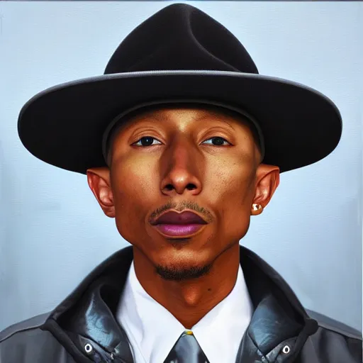 a realistic oil painting of pharrell williams as a | Stable Diffusion