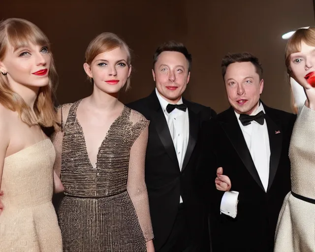 A portrait photo of Elon Musk teams up with emma | Stable Diffusion ...
