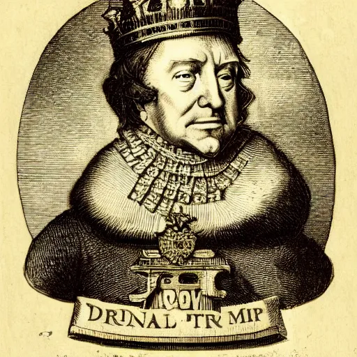 donald trump as the king of England 1603 | Stable Diffusion