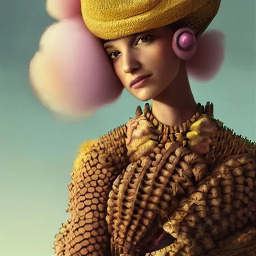 a brown woman wearing a candy floss armor. super | Stable Diffusion ...