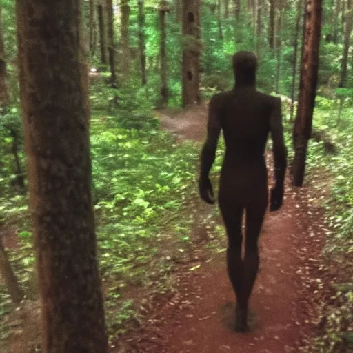 Trail cam photo of unknown entity, humanoid entity, | Stable Diffusion | OpenArt
