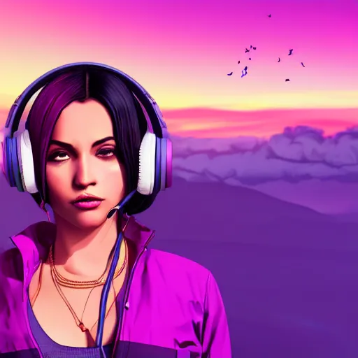 a stunning GTA V loading screen with a beautiful woman | Stable ...