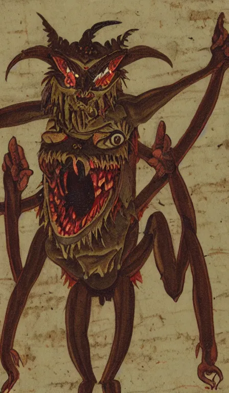 Illustration of an aswang in an old Filipino codex | Stable Diffusion ...