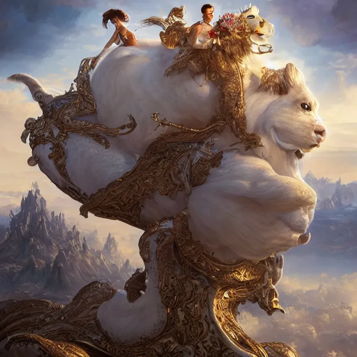 jeff koons style neverending story, ultra realistic, | Stable Diffusion ...