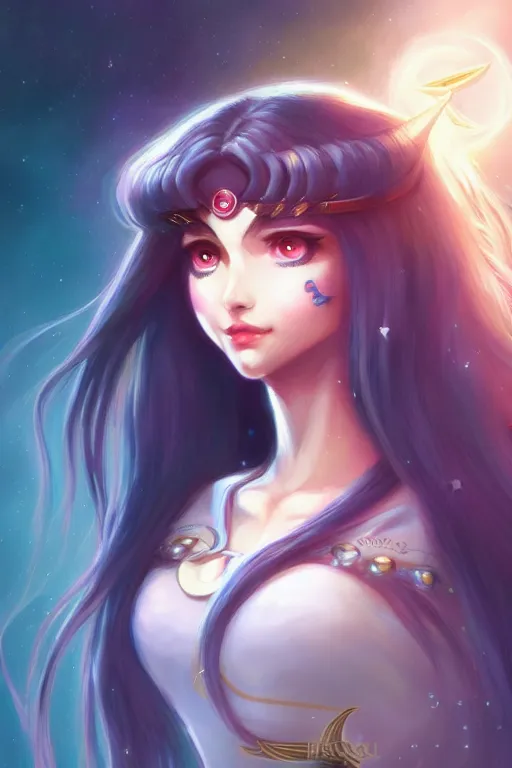 a girl with long dark hair and bangs, sailor moon | Stable Diffusion ...