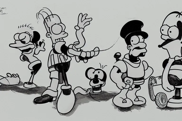 Homer Simpson, Epic Mickey Concept art | Stable Diffusion | OpenArt
