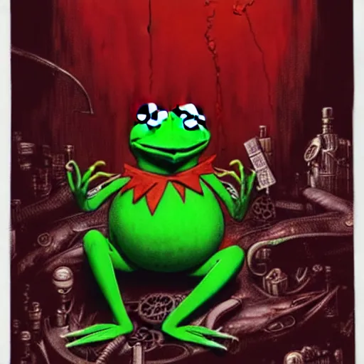 High resolution DSLR photograph of Kermit The Frog as | Stable ...