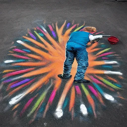 heroinchic street chalk art illusion by erik johansson | Stable ...