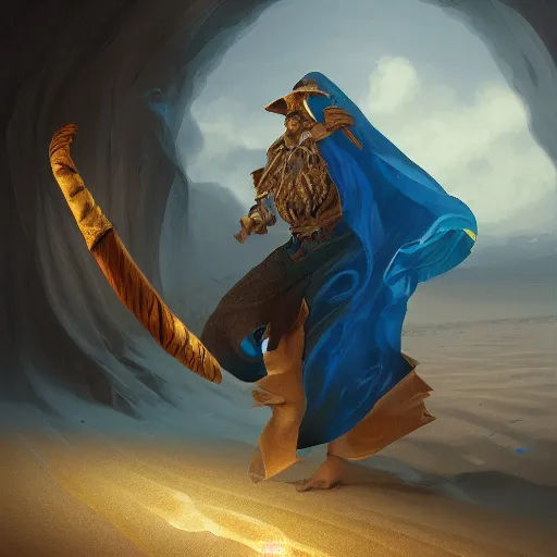 mage controling sand with his hands, intricate, | Stable Diffusion ...