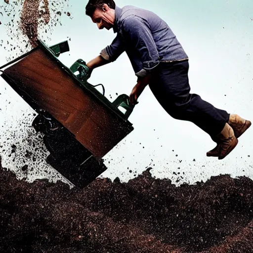 uhd photorealistic man diving into a wood chipper. | Stable Diffusion ...