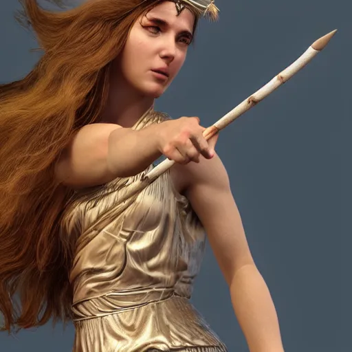 Greek goddess Athena fighting with stupidity, | Stable Diffusion | OpenArt