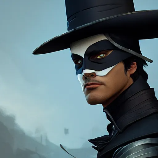 portrait of zorro, 8 k uhd, unreal engine, octane | Stable Diffusion ...