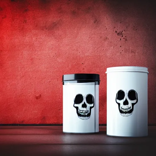 edgy, skeleton, bloody, gym pre - workout container | Stable Diffusion ...