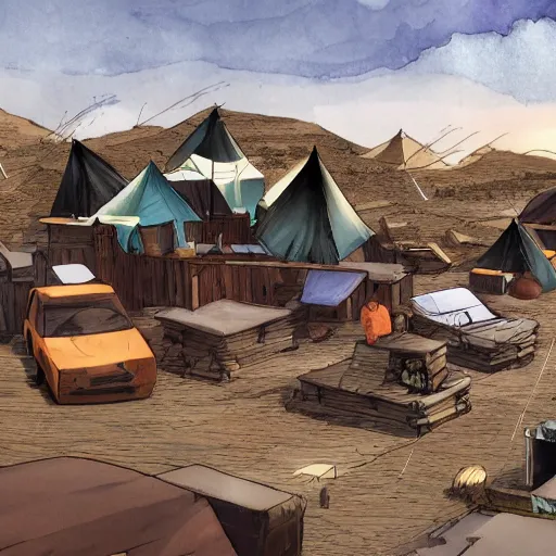 rooftop camp, concept art | Stable Diffusion | OpenArt