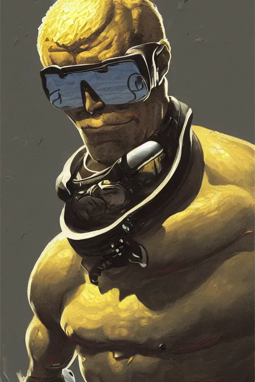 anthropomorphic badass muscular lemon character, | Stable Diffusion ...