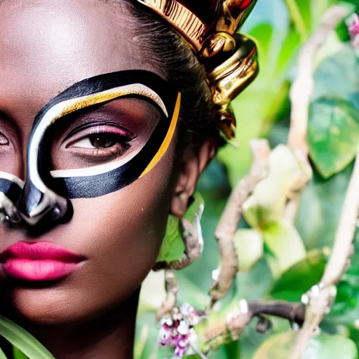 a creative portrait of a beautiful female model, | Stable Diffusion ...