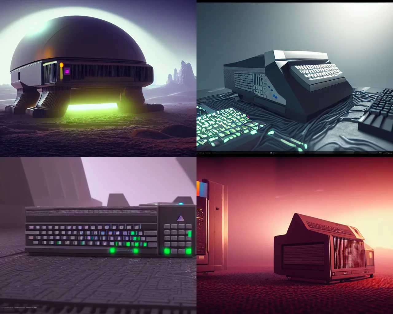 Sinclair ZX Spectrum 48k computer, matte painting by | Stable Diffusion ...