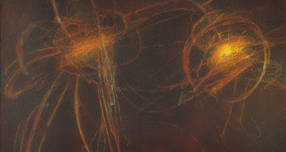 Mech robot. By (Rembrandt painting(100)(fractal | Stable Diffusion ...