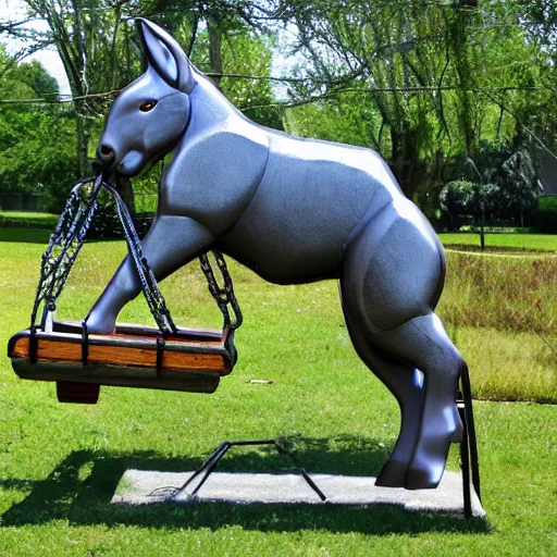 sci fi animorphic donkey on a playground swing | Stable Diffusion | OpenArt