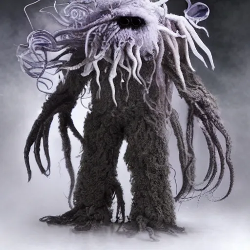 fluffy humanoid ethereal live action muppet wraith | Stable Diffusion ...