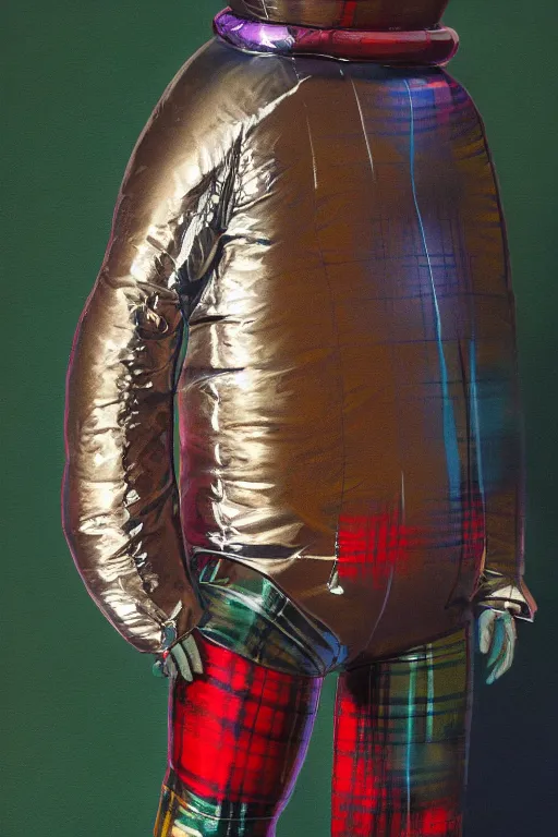 a character wearing a voluminous inflatable suit made | Stable ...
