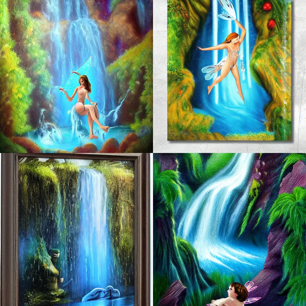 water fairy, waterfall, art style ignio straffi | Stable Diffusion | OpenArt