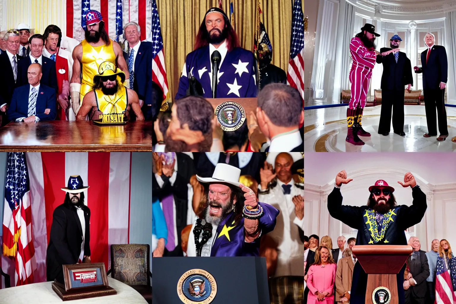 Macho Man Randy Savage as President of the United | Stable Diffusion ...